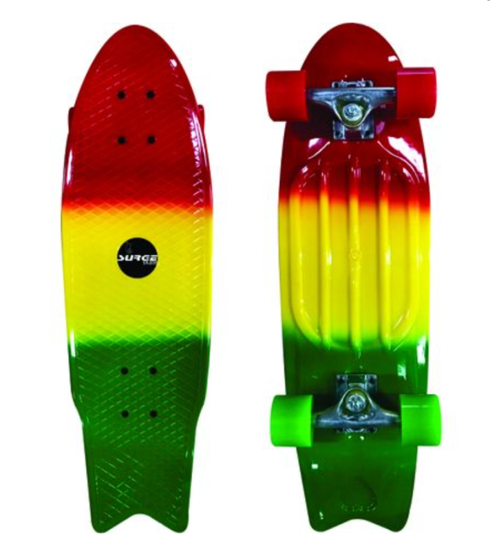 Shop Online for Surge Manic Fishtail Skateboard - Green Cruiser | at ...